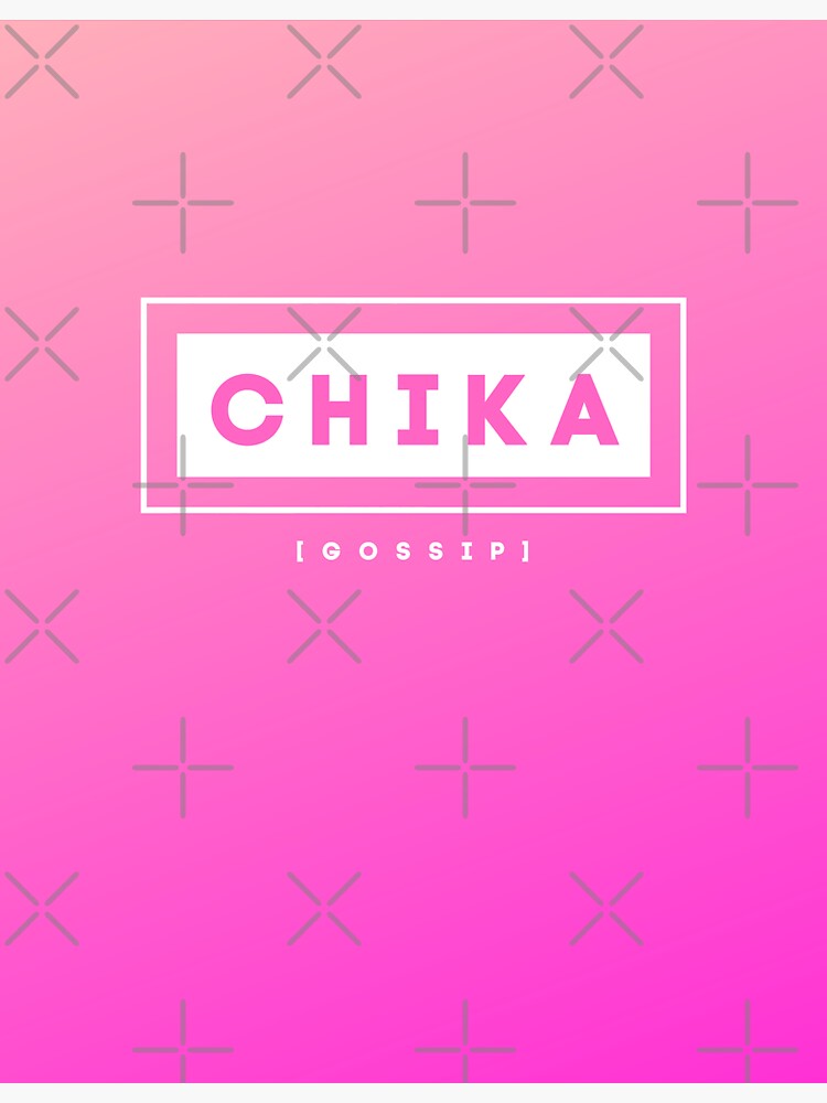 "CHIKA SHIRT | FILIPINO SLANG COLLECTION" Sticker for Sale by DZONE ...