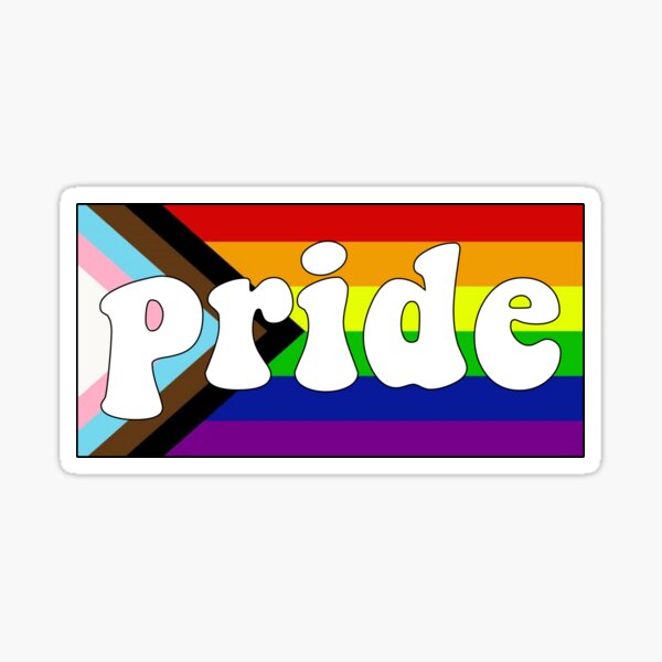 "progressive pride flag" Sticker for Sale by itsnellysan | Redbubble