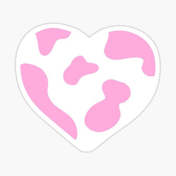 Pegatina «Manchas de vaca rosa» de Peachiku | Redbubble