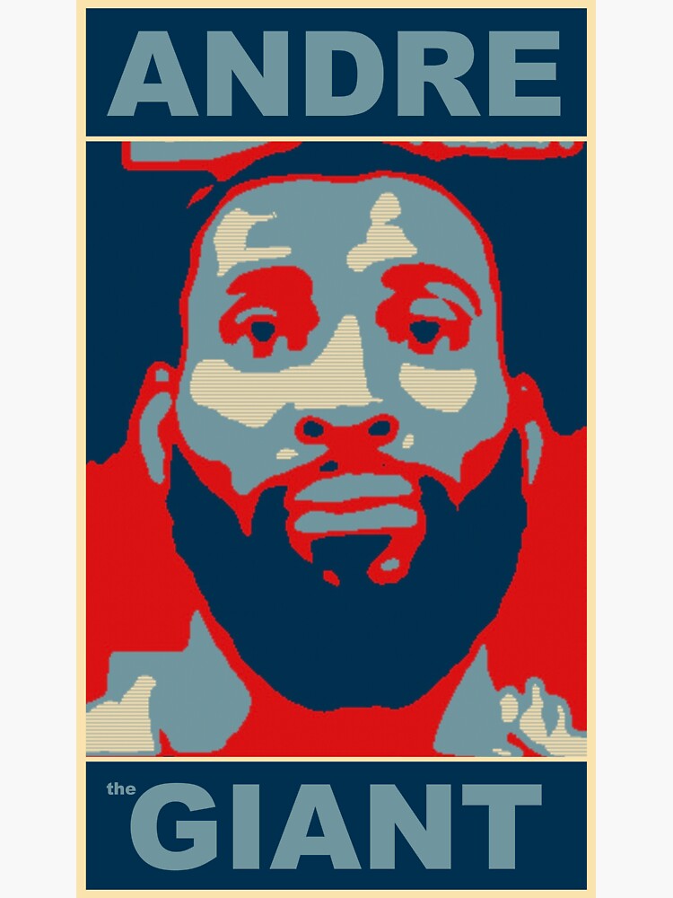 "Andre the Giant" Sticker for Sale by 5150Leatherman | Redbubble