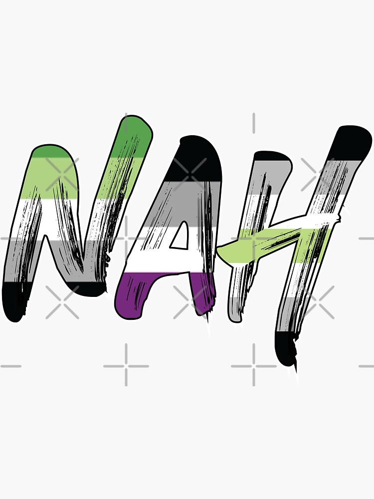 "Aro-Ace-Agender" Sticker for Sale by nikkimak27 | Redbubble