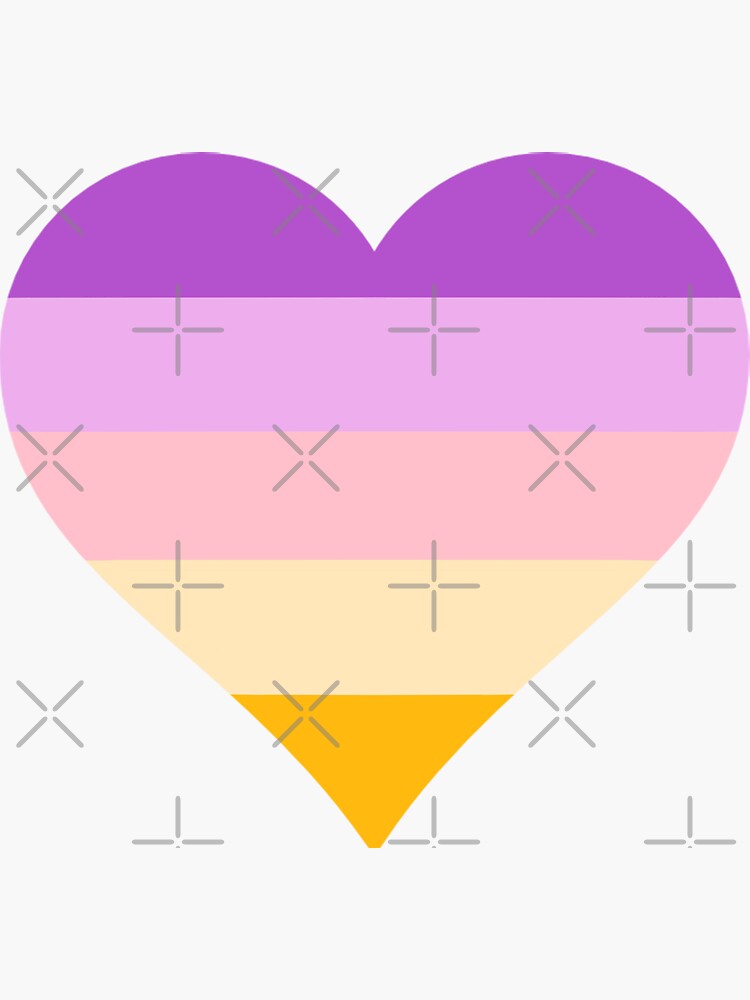 "Trixic Pride Heart" Sticker for Sale by echohicks1117 | Redbubble