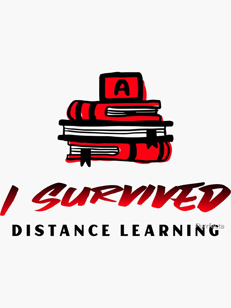 "I Survived Distance Learning - Virtual School Remote Teaching (Black ...