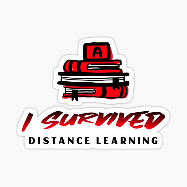 "I Survived Distance Learning - Virtual School Remote Teaching (Black ...