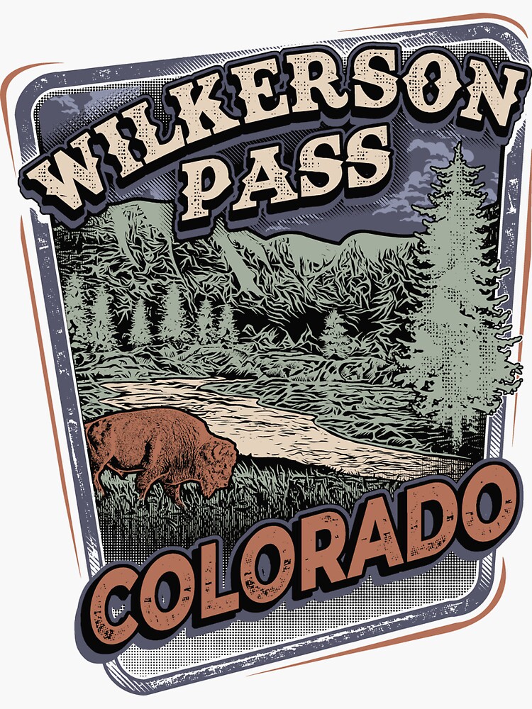 "Wilkerson Pass: Colorado Horizons" Sticker by explorepark | Redbubble
