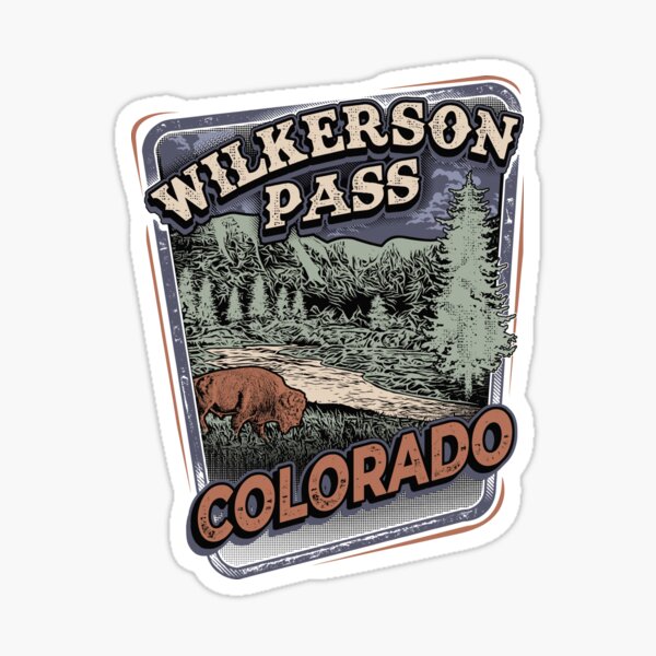 "Wilkerson Pass: Colorado Horizons" Sticker by explorepark | Redbubble