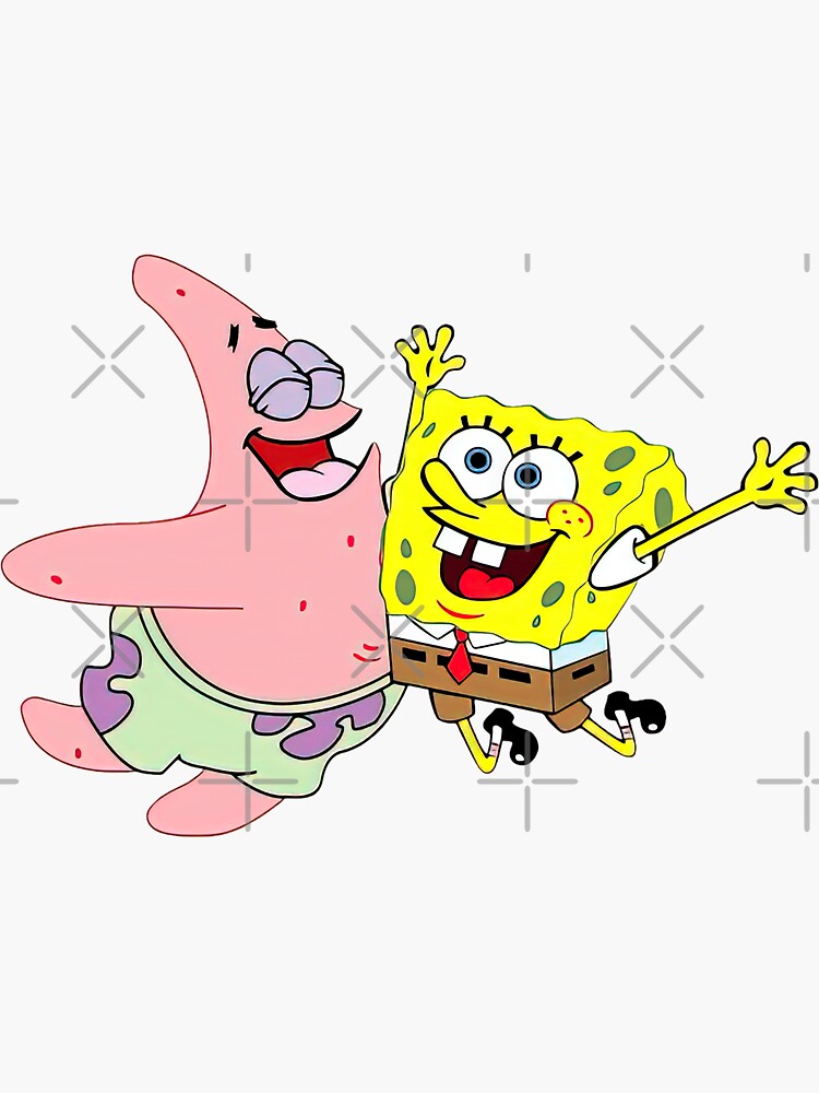 Pegatina «ESPONJA BOB Y PATRICK BELLY SLAP HIGH FIVE» de VINTAGEGARAGE ...