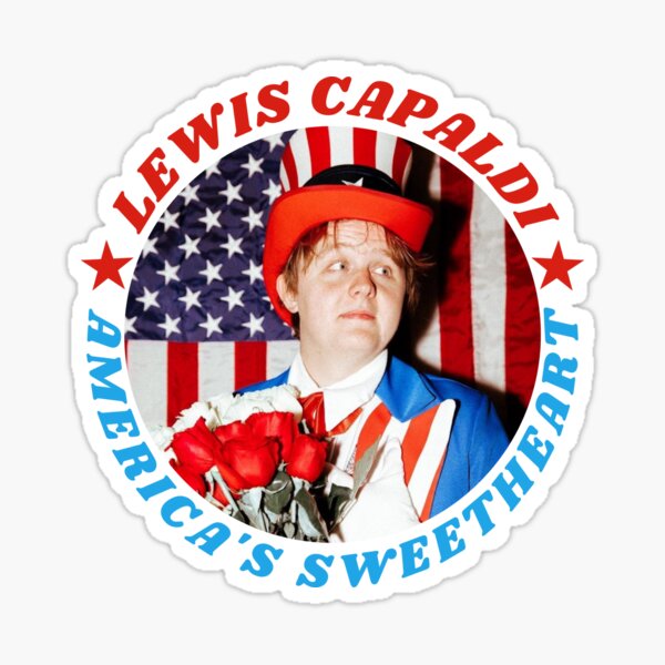 "Lewis Capaldi America's Sweetheart" Sticker for Sale by malleycat8 ...