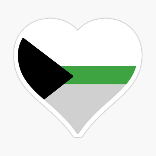 "Demiromantic Pride Heart" Sticker for Sale by echohicks1117 | Redbubble