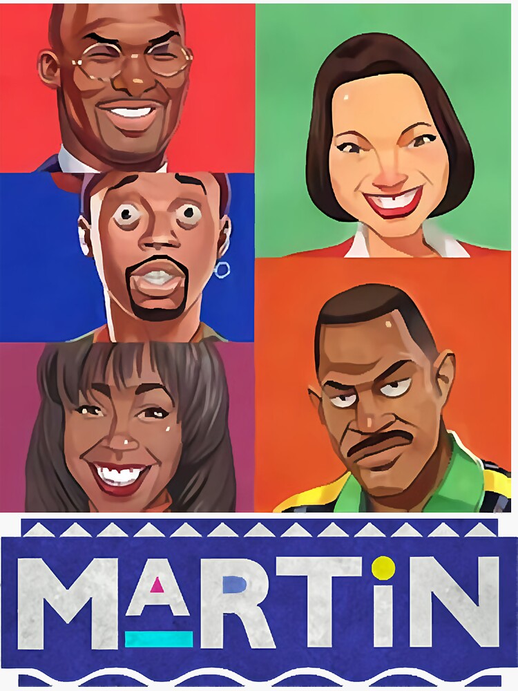 "Martin Show Tv Family " Sticker by ronEnyla88 | Redbubble