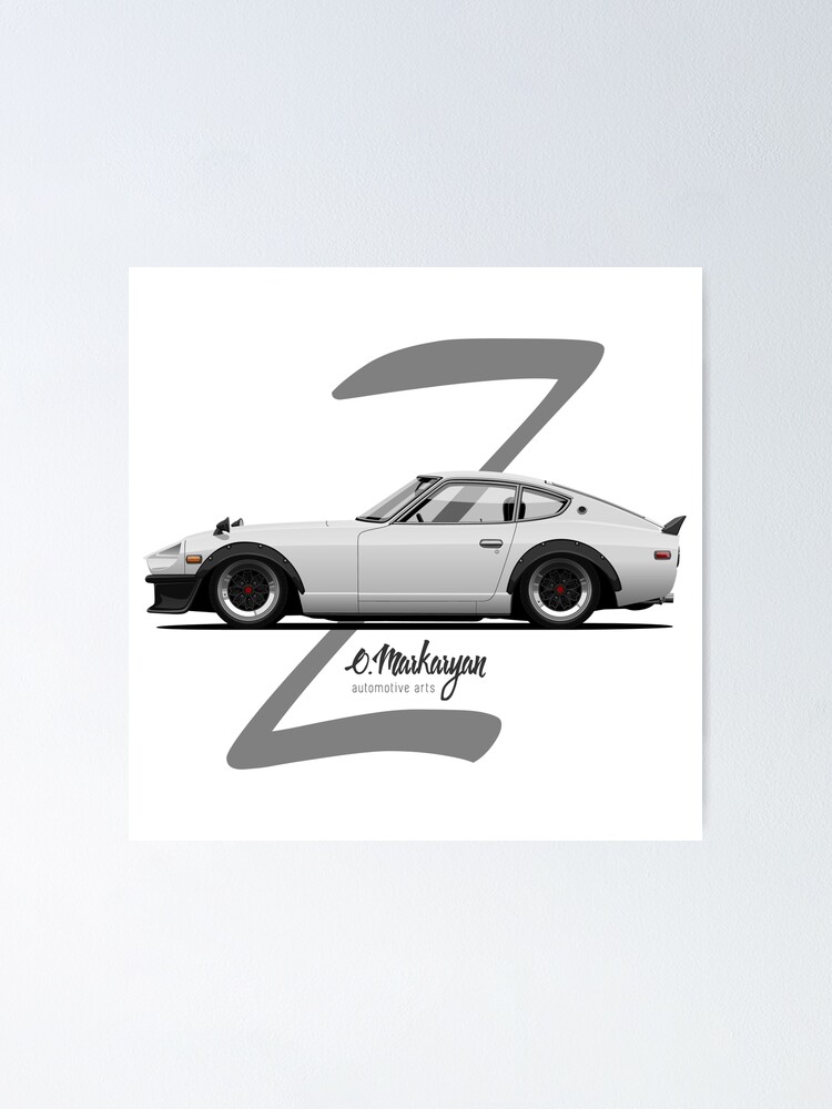 "280Z (white)" Poster for Sale by OlegMarkaryan | Redbubble