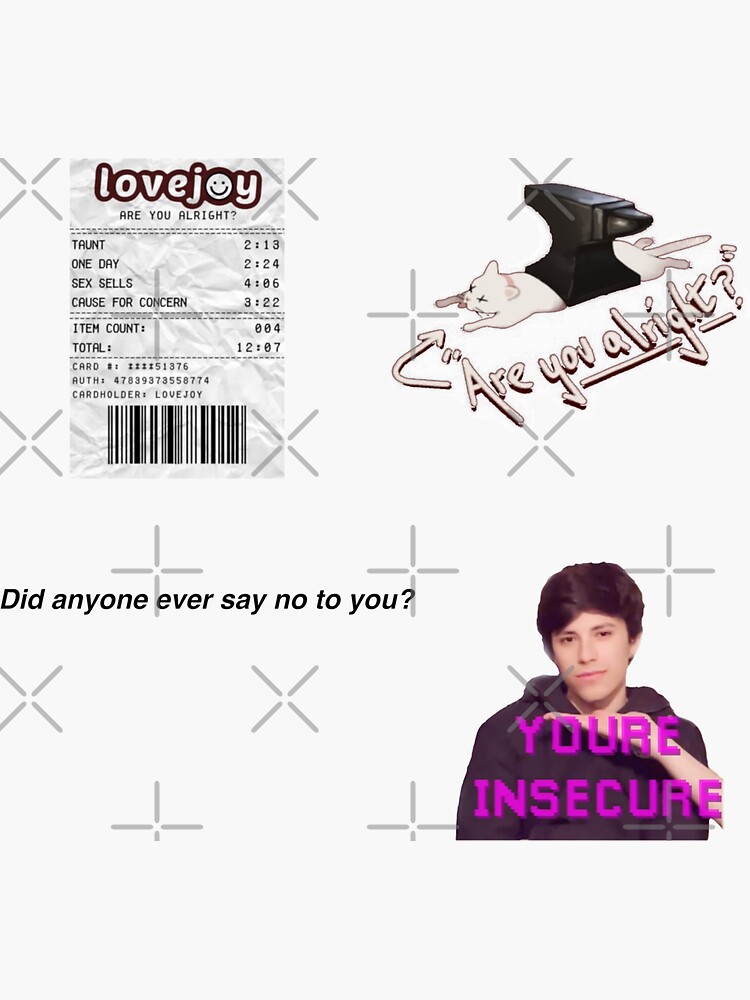 "Lovejoy Are you alright Sticker Pack" Sticker for Sale by VibinPoodle ...