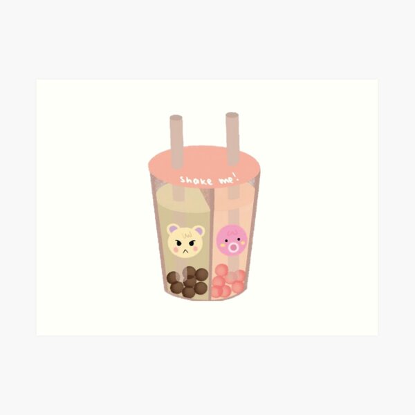 "Angry Boba Drink Cartoon" Art Print by 3005Garments | Redbubble