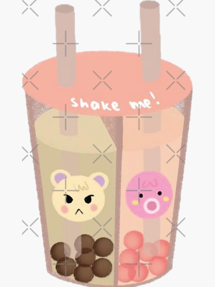 "Angry Boba Drink Cartoon" Sticker for Sale by 3005Garments | Redbubble
