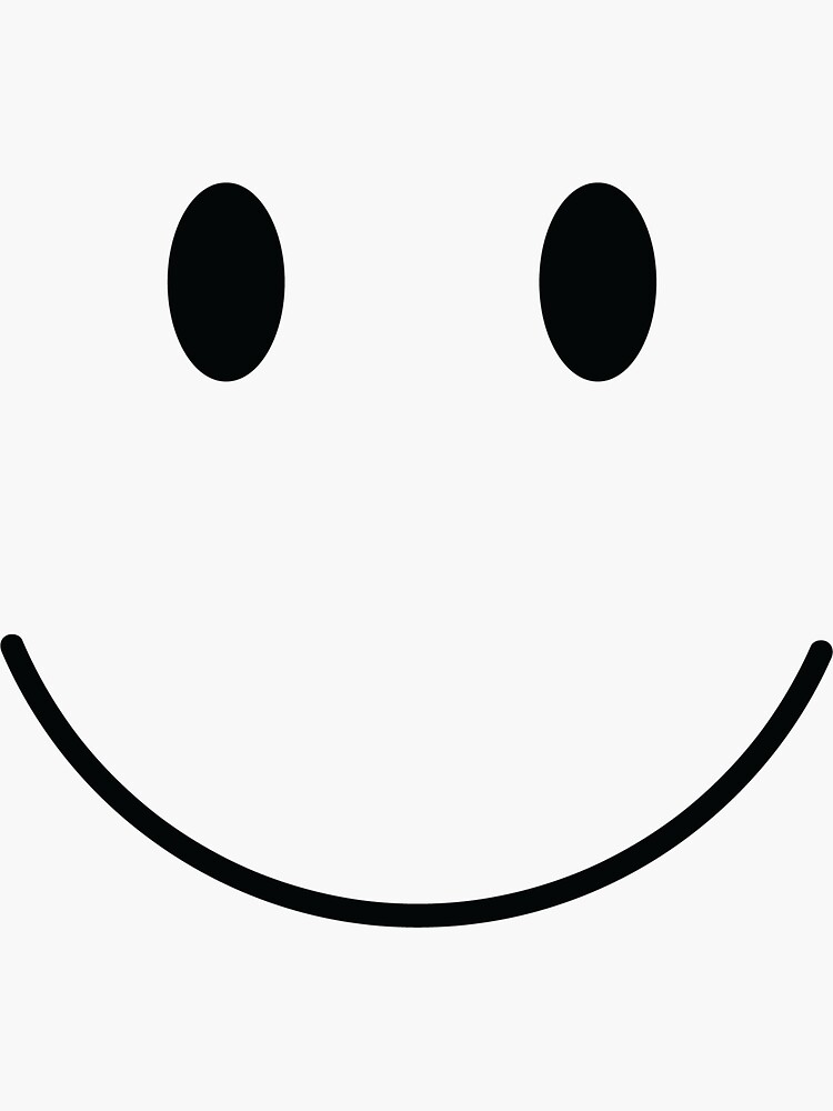 "simple smiley face" Sticker by baxterdesigns | Redbubble