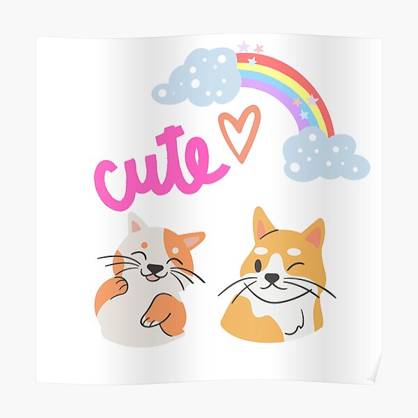 "Cute Design." Poster for Sale by KNZMN7 | Redbubble