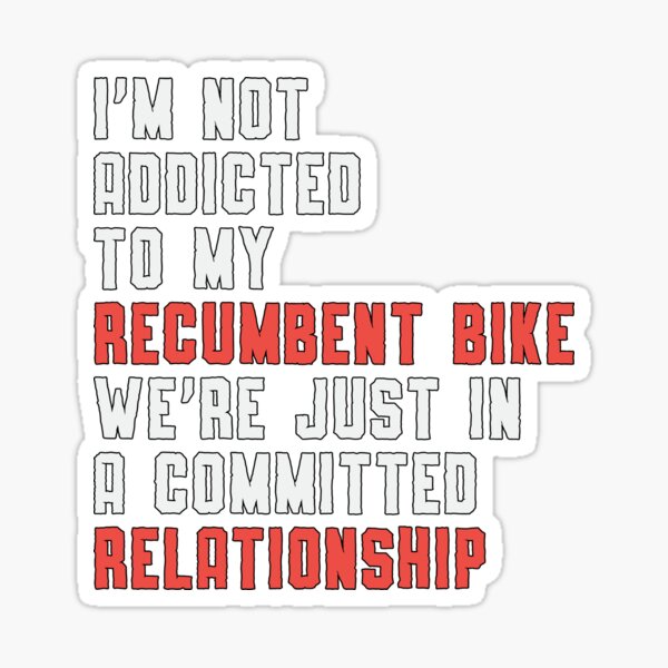 "Tricycle Triker Recumbent Bike Trike Vintage Funny" Sticker by ...
