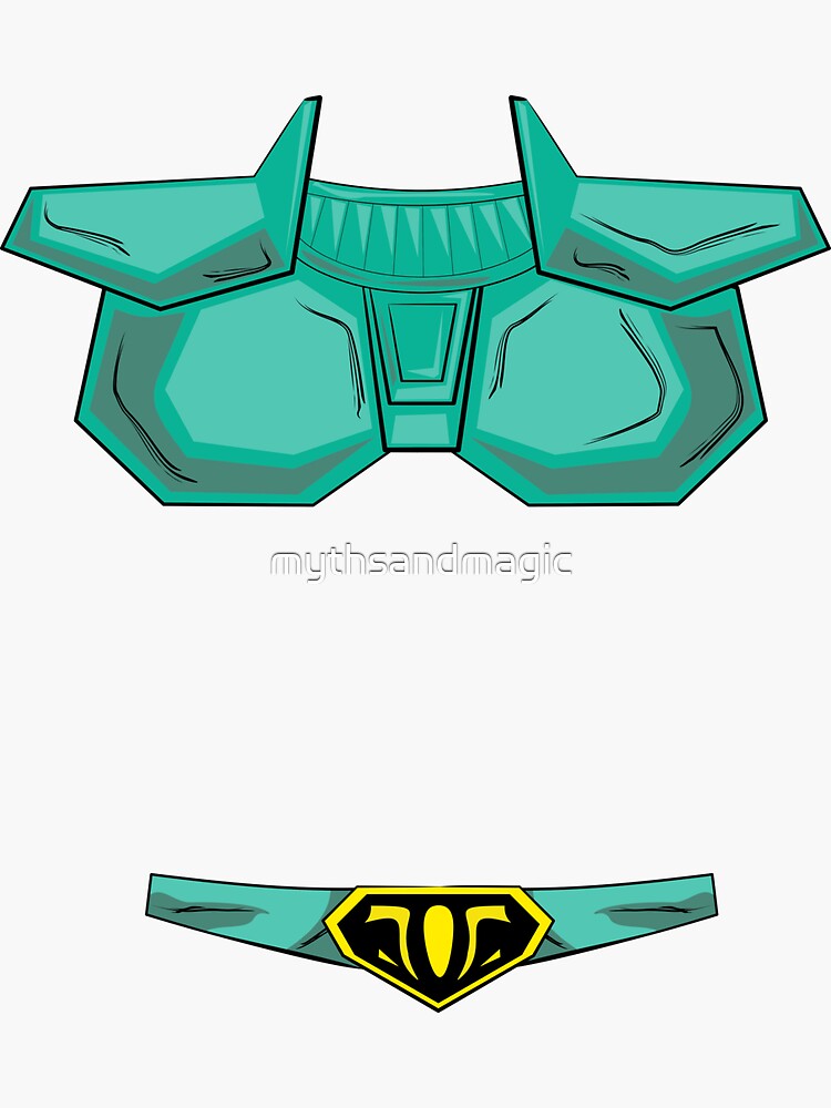 "Saint Seiya Shiryu Armor" Sticker for Sale by mythsandmagic | Redbubble