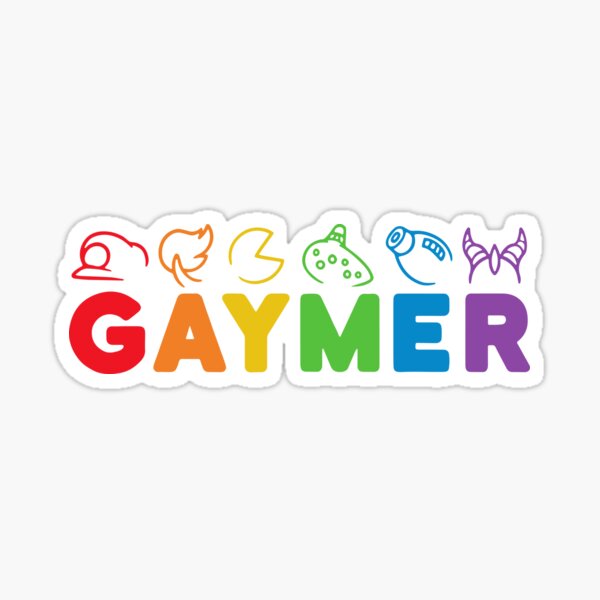 "Gaymer - Gay Gamer" Sticker for Sale by K-icon | Redbubble