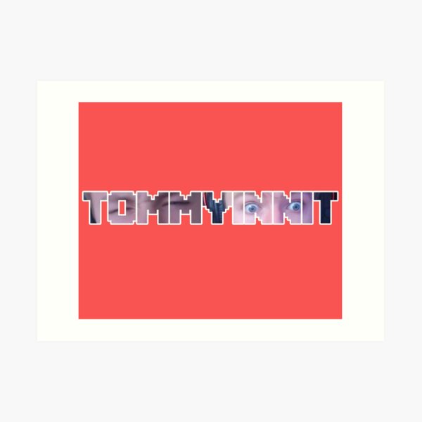 "TommyInnit Minecraft Text Youtube Twitch Gamer Dream SMP" Art Print by ...