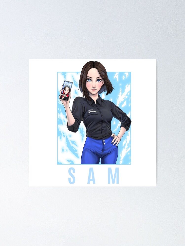 "Samsung virtual assistant Sam fanart" Poster for Sale by Oyenpaws ...