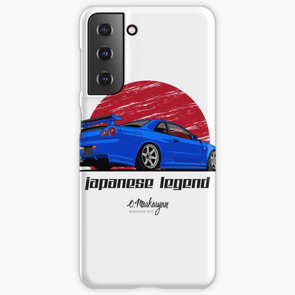 "Skyline GTR R34 (blue)" Samsung Galaxy Phone Case for Sale by ...