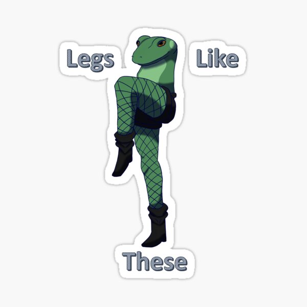 "Legs Like These" Sticker for Sale by TheVoidCat | Redbubble