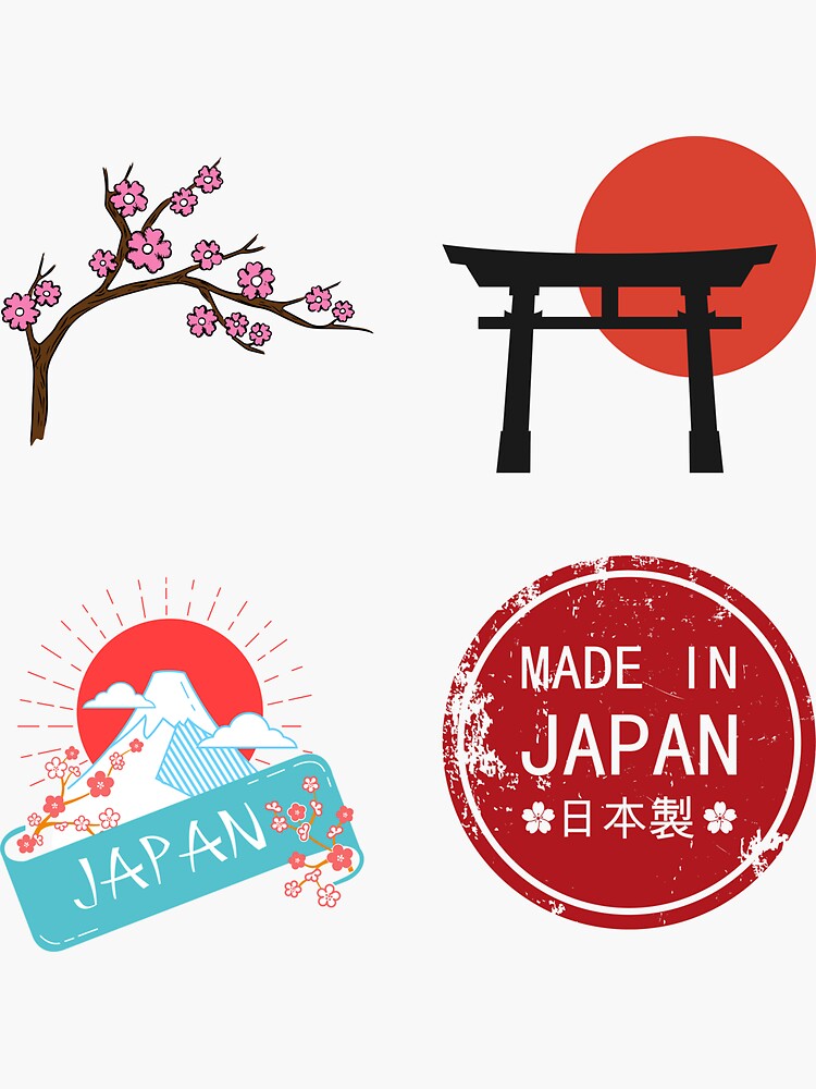 "Japan Culture - Sticker Pack 1" Sticker by cozicreatives | Redbubble