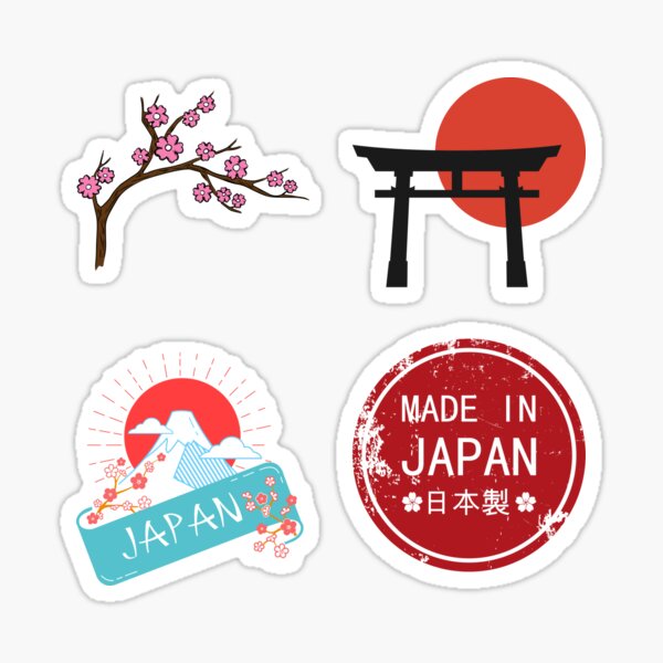 "Japan Culture - Sticker Pack 1" Sticker by cozicreatives | Redbubble
