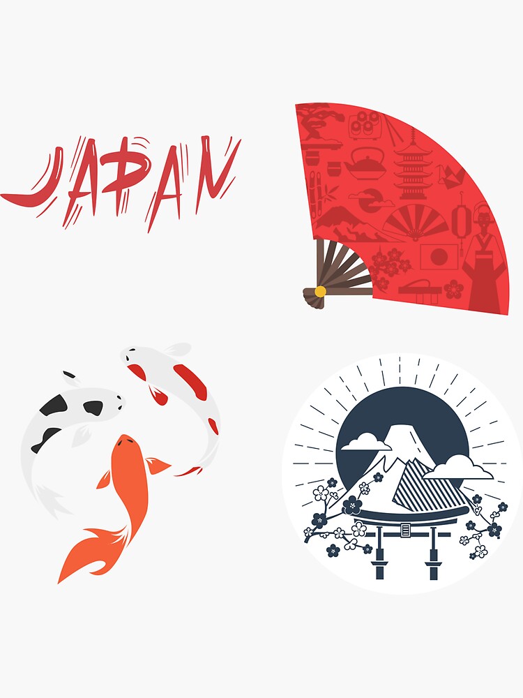 "Japan Culture - Sticker Pack 2" Sticker for Sale by cozicreatives ...