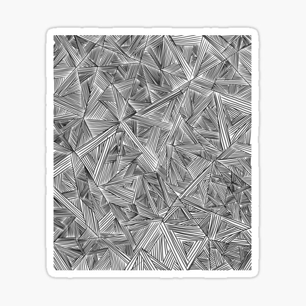 "Black And White Geometry " Sticker for Sale by chuleekorn | Redbubble
