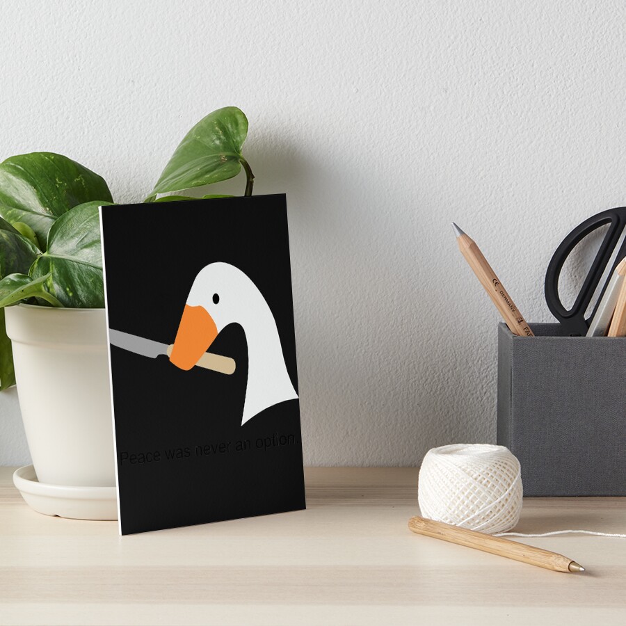 "Untitled Goose Game Knife | Gift T-Shirt" Art Board Print for Sale by ...
