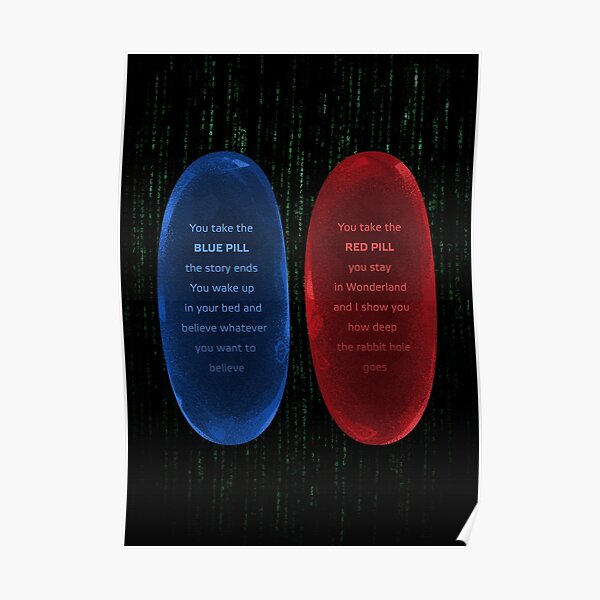 "The Matrix Pills" Poster for Sale by n-abakumov | Redbubble