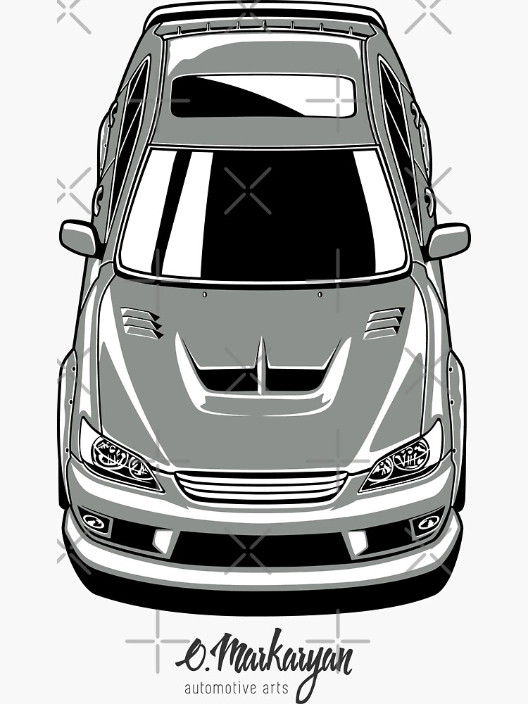 "Altezza / IS (grey)" Sticker by OlegMarkaryan | Redbubble