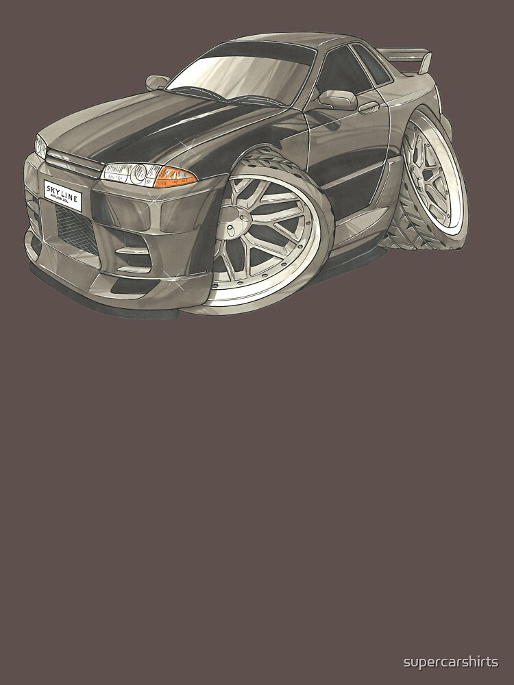 "Nissan Skyline GTR R32 Caricature" T-shirt for Sale by supercarshirts ...