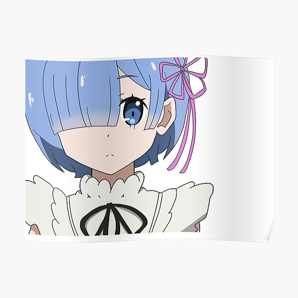 "Rem - Re:Zero" Poster for Sale by moontwist11 | Redbubble
