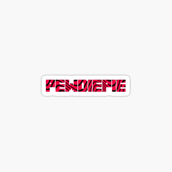 "PewDiePie Swirly Wave Pattern Minecraft YouTube Text" Sticker for Sale ...