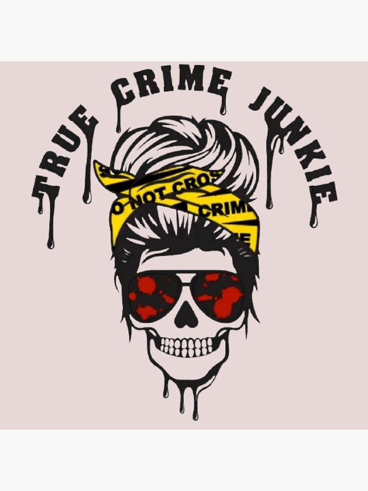"True Crime Junkie Messy Bun Skull" Photographic Print by chanat3659 ...