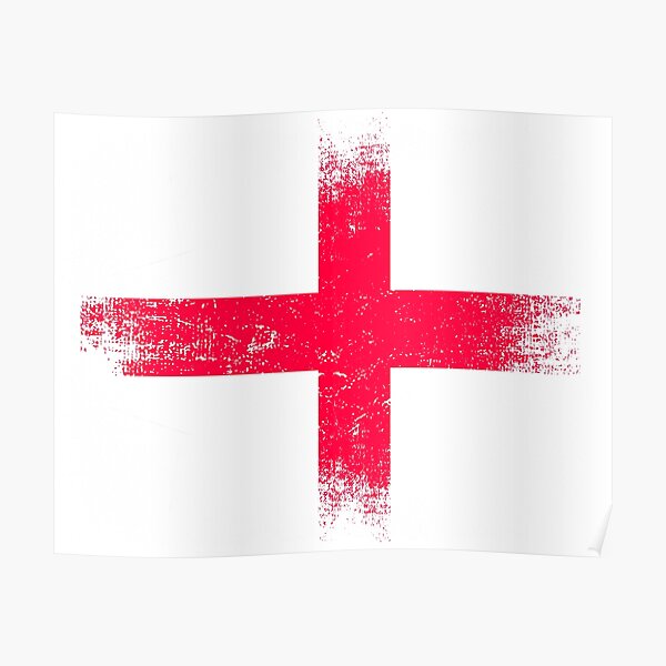 "ENGLAND ENG VINTGAE GRUNGE DISTRESSED FLAG BY SUBGIRL" Poster by ...
