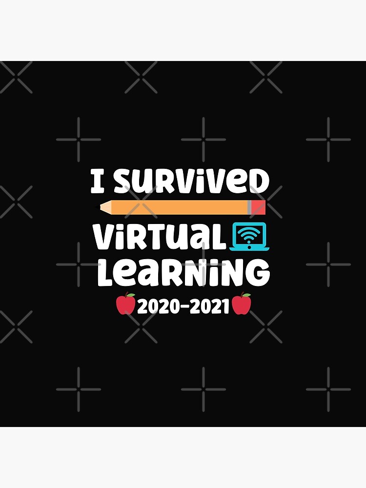 "I Survived Virtual Learning 2020-2021" Pin for Sale by SkyCatStudio ...