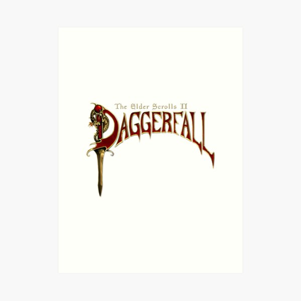 "The Elder Scrolls II: Daggerfall Logo" Art Print by JaroNT | Redbubble