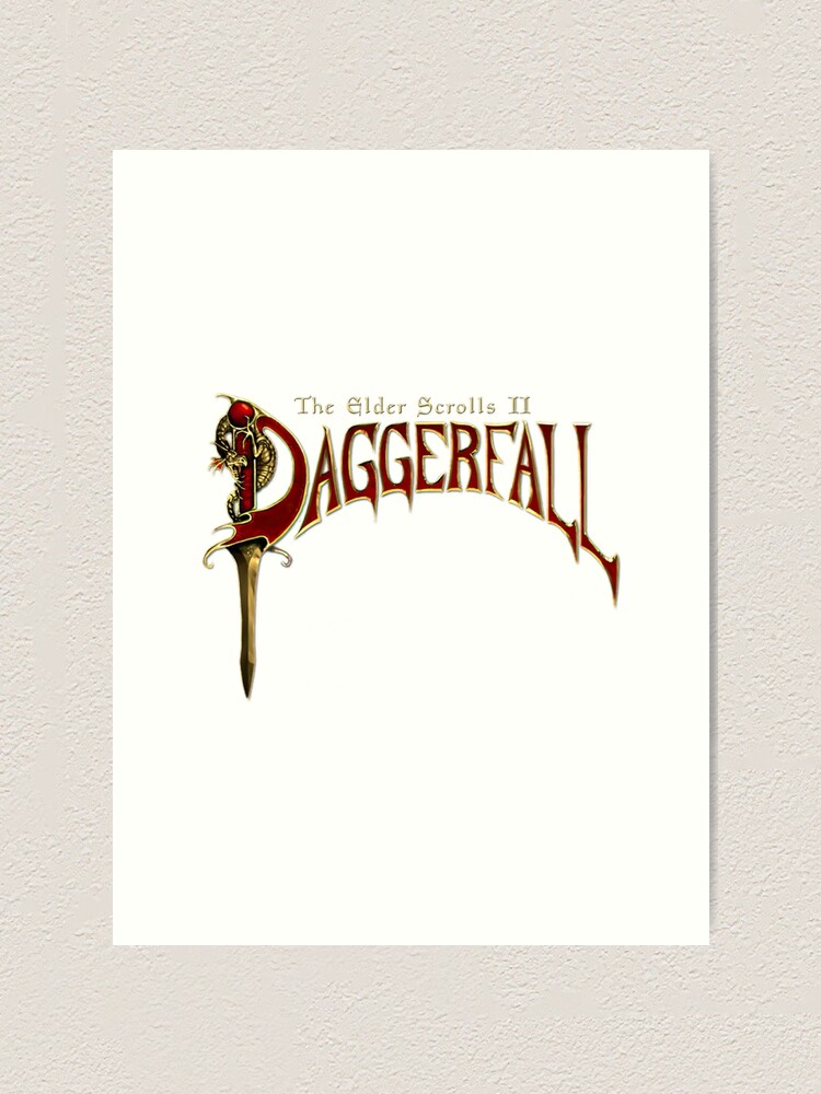"The Elder Scrolls II: Daggerfall Logo" Art Print by JaroNT | Redbubble