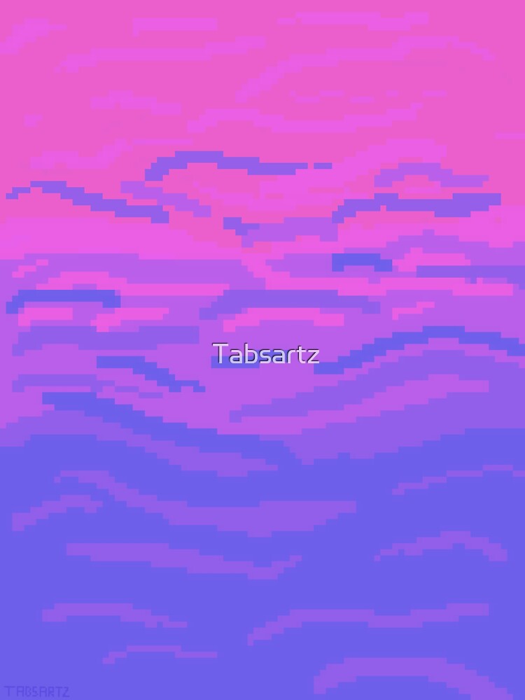 "subtle bisexual flag pixel art" Sticker for Sale by Tabsartz | Redbubble