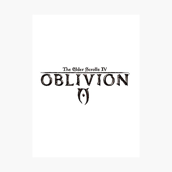 "The Elder Scrolls IV: Oblivion logo" Photographic Print for Sale by ...