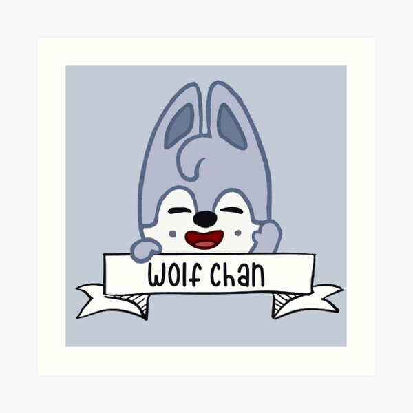 "stray kids skzoo (bang chan) wolf chan " Art Print for Sale by ...