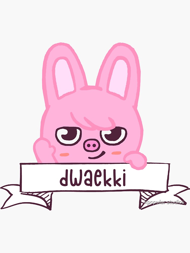 "stray kids skzoo (changbin) dwaekki " Sticker for Sale by ...