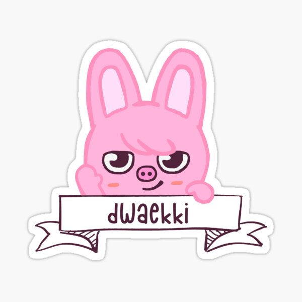 "stray kids skzoo (changbin) dwaekki " Sticker for Sale by ...