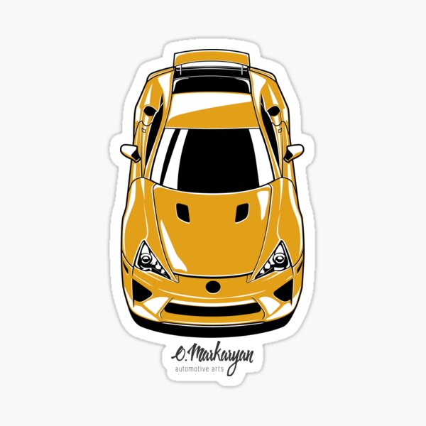 "LFA (yellow)" Sticker by OlegMarkaryan | Redbubble