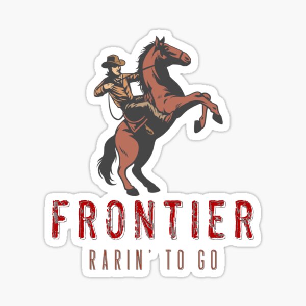"Frontier " Sticker for Sale by designbyjodyb | Redbubble