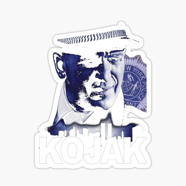 "KOJAK 70s Retro TV Show" Sticker for Sale by marcellarttee | Redbubble